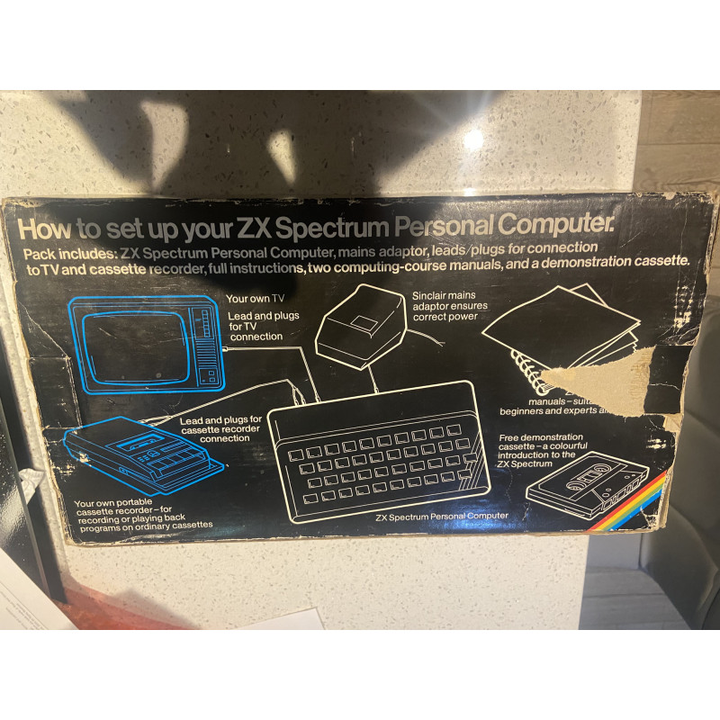 Boxed ZX Spectrum 48K with cockroach mod